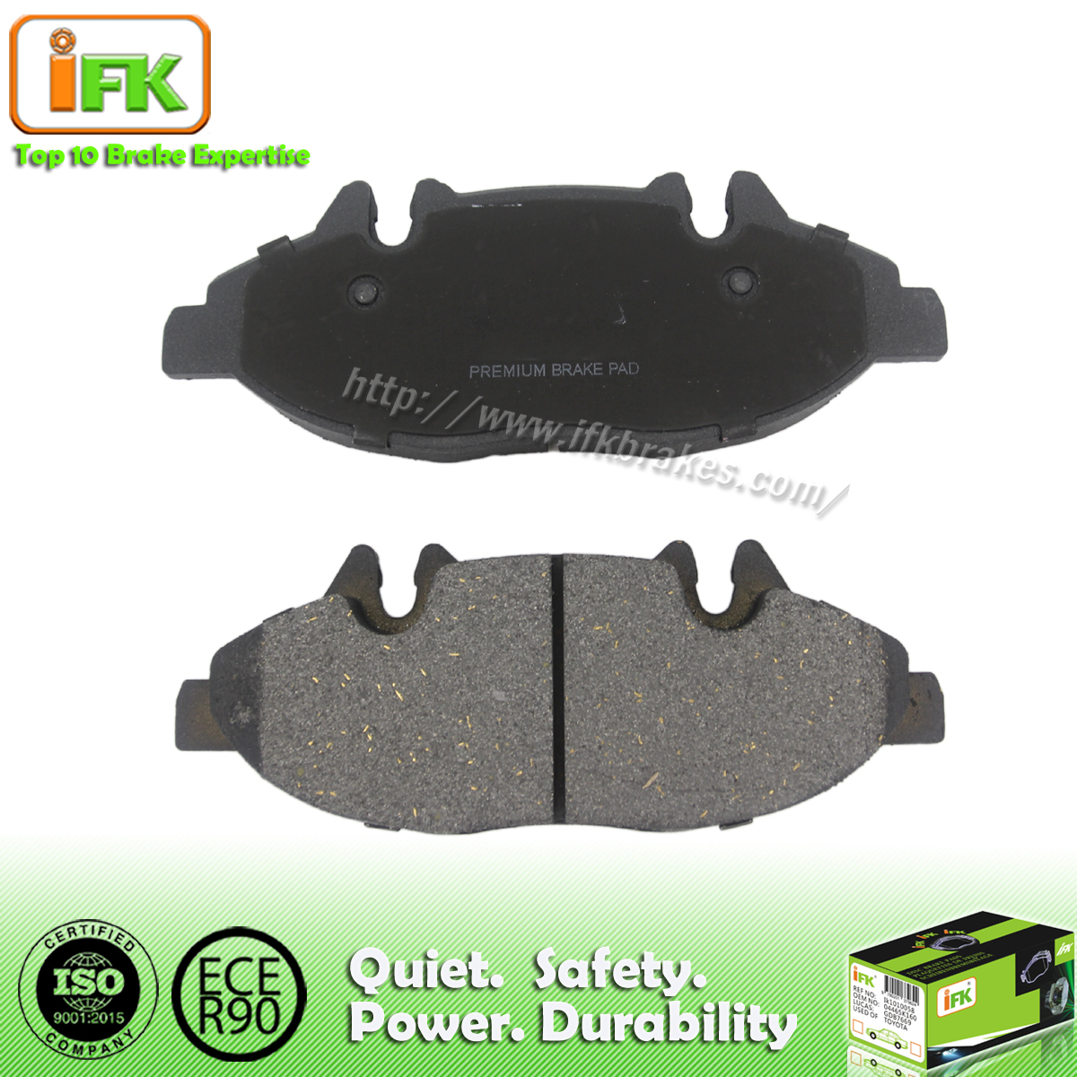 Ceramic No Noise Auto Brake Pad - Buy Ceramic Brake Pad, No Noise Brake ...